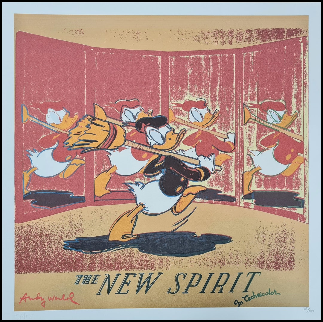 ANDY WARHOL Donald Duck 50 X 50 Cm Lithograph Limited Xx/500 CMOA ...
