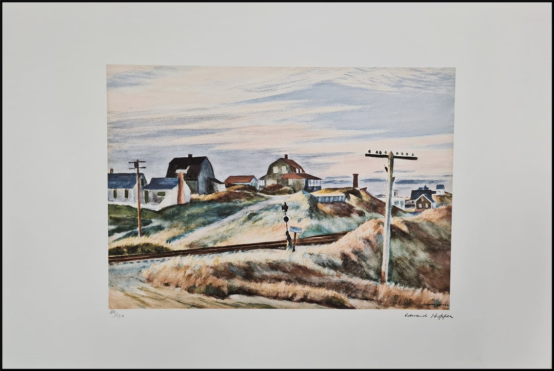 EDWARD HOPPER * Cottages at North Truro * 57 X 38 Cm * Signed ...