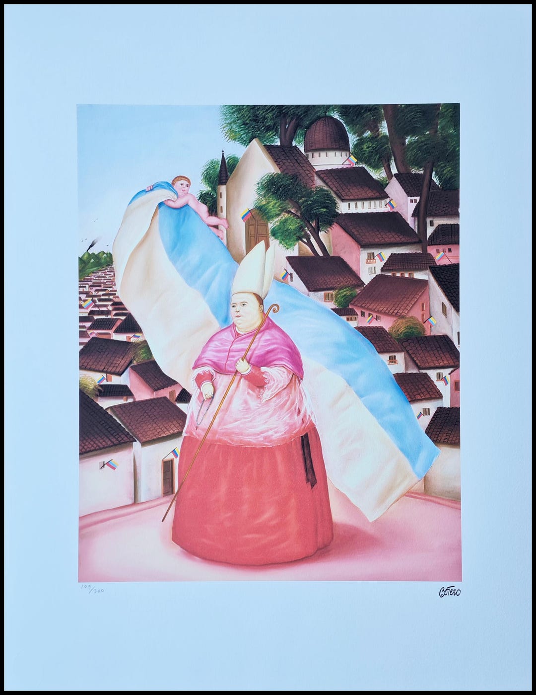 FERNANDO BOTERO * the Bishop of Bogotá * 65 X 50 Cm * Lithograph * Art ...