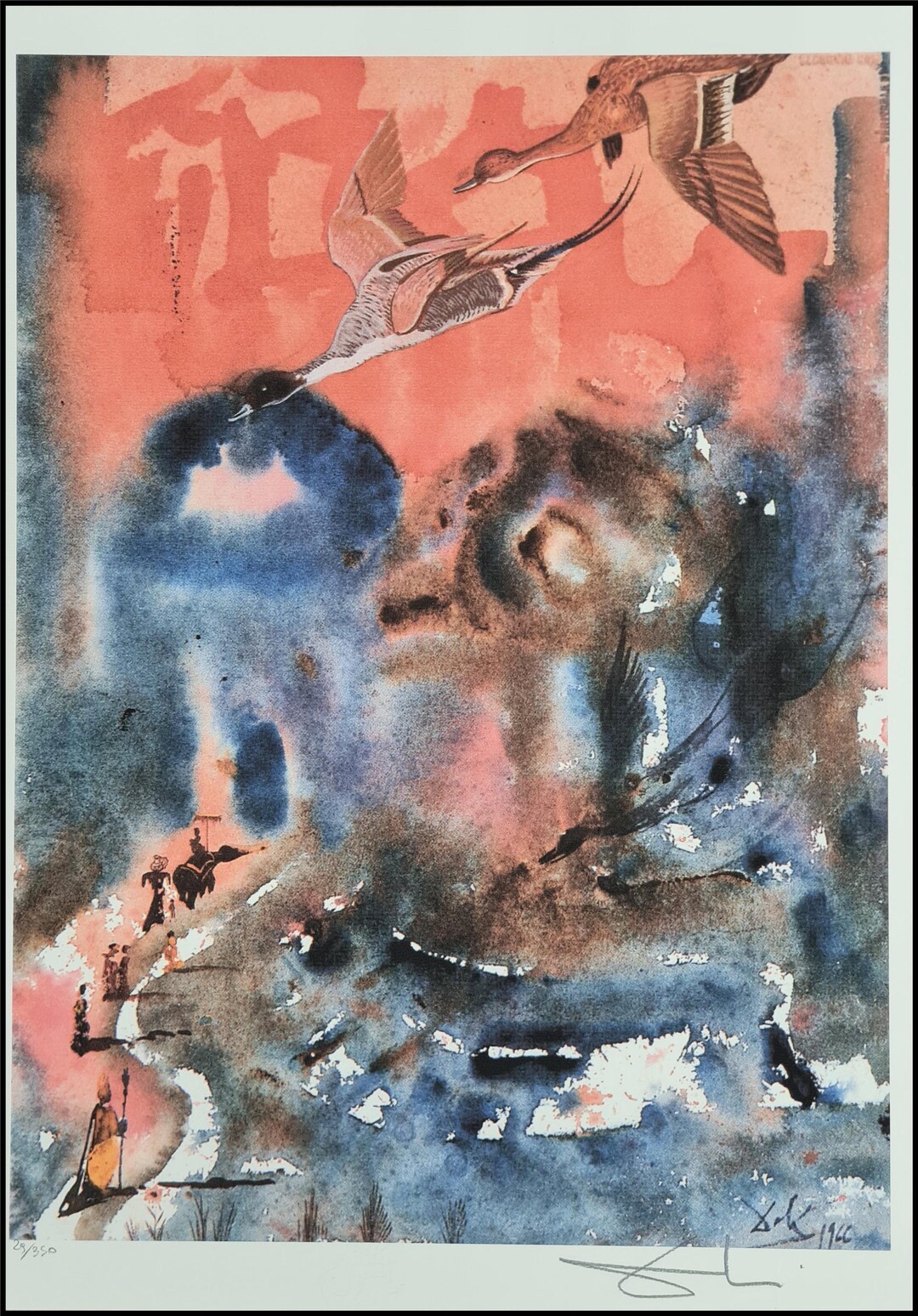 SALVADOR DALI * Small Street With Procession and Flight, in High Flight ...