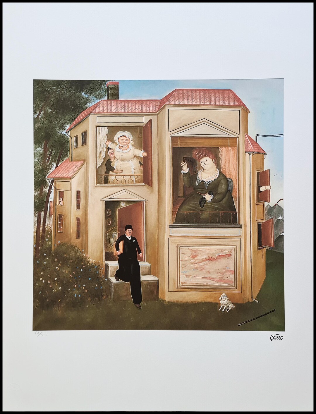 FERNANDO BOTERO * Man Going to Work * 65 X 50 Cm * Lithograph * Art ...