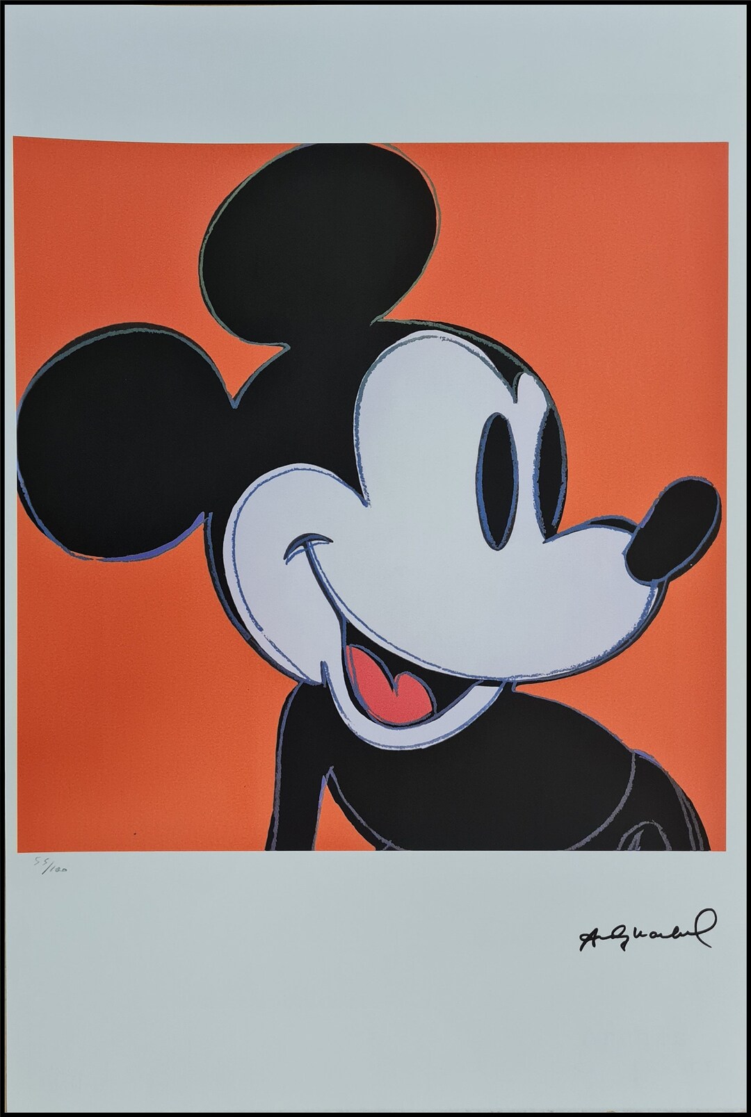 ANDY WARHOL Mickey Mouse Lithograph Limited Xx/100 - Etsy