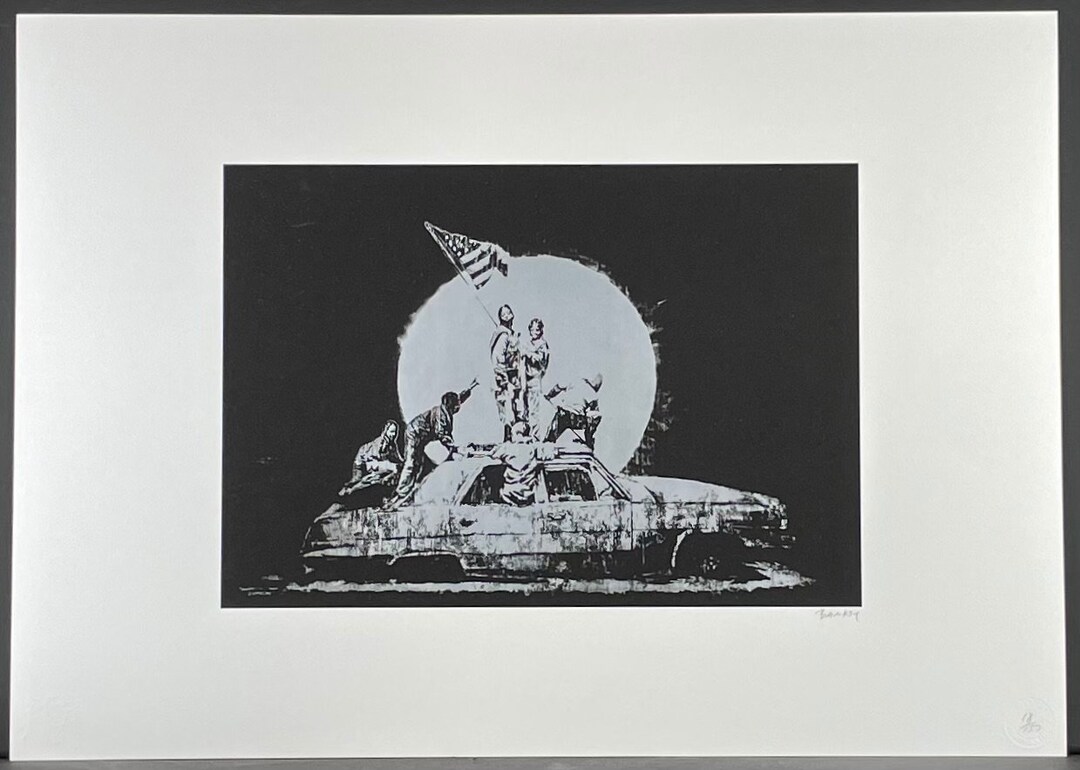 BANKSY Flag 70 X 50 Cm Lithograph Art Print Limited Xx/150 - Etsy Australia