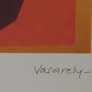 VICTOR VASARELY * Untitled * 50 X 35 Cm * Signed Lithograph * Limited ...