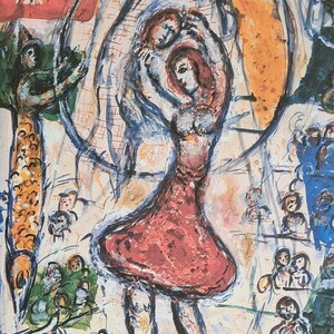 Marc Chagall * the Dance * 50 X 35 Cm * Signed Lithograph * Limited ...