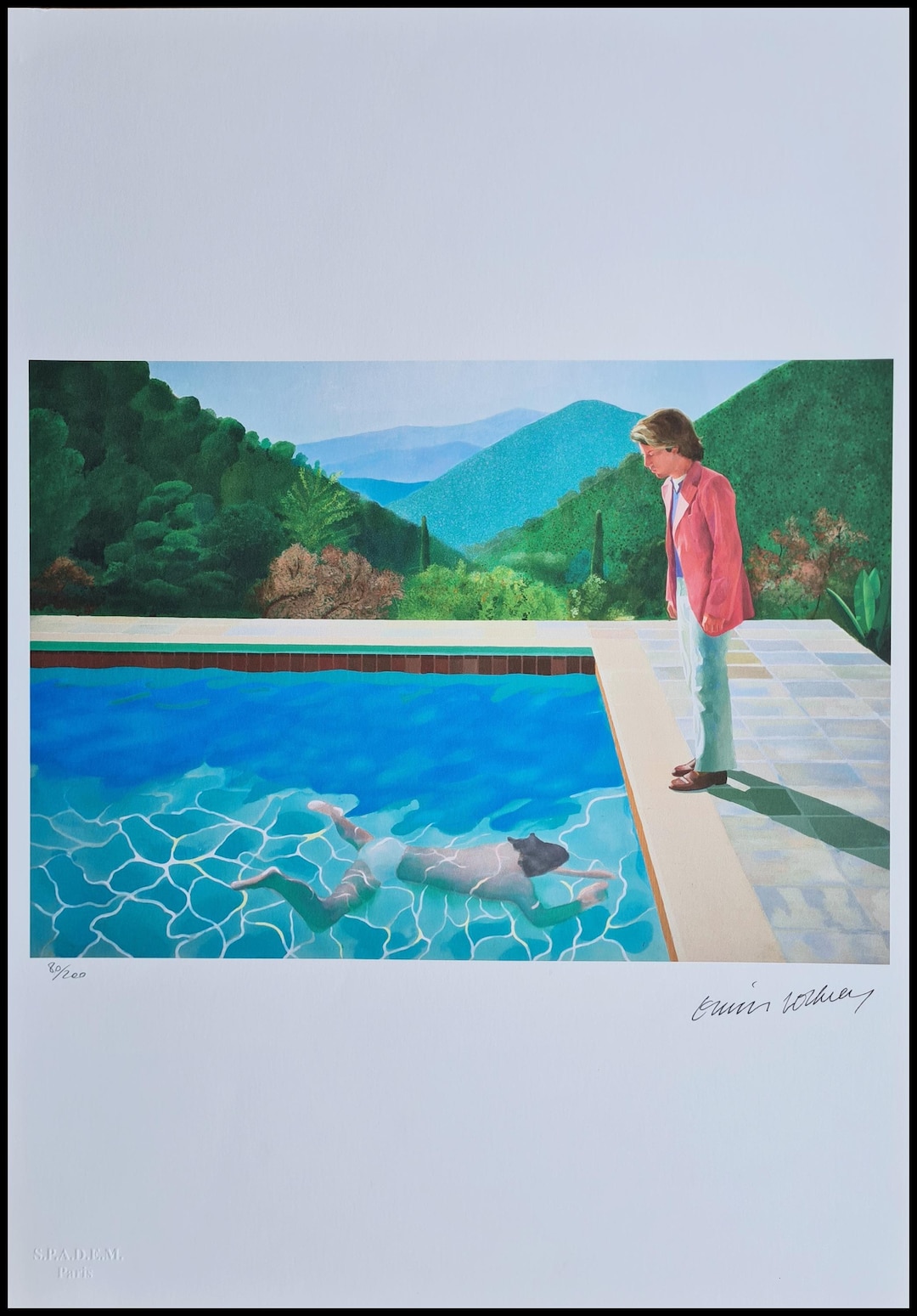DAVID HOCKNEY * Portrait of an Artist (pool With Two Figures) * 50 X 40 ...