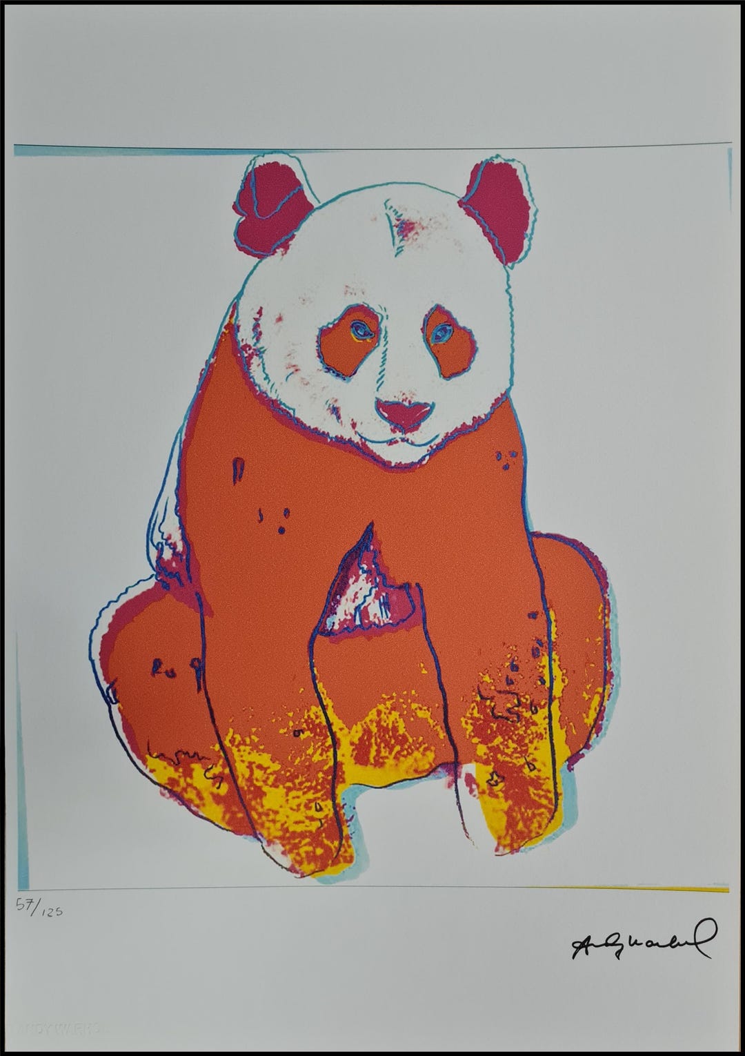 ANDY WARHOL * Giant Panda * 50 Cm X 35 Cm * Signed Lithograph * Limited ...
