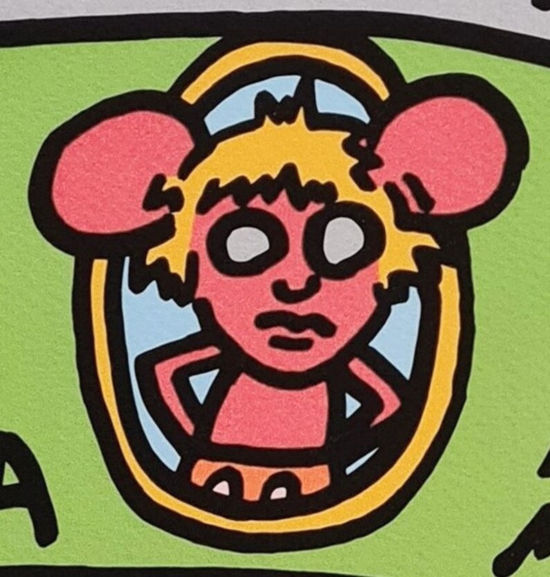 KEITH HARING Andy Mouse 50 X 35 Cm Signed Lithograph Art Print Limited ...