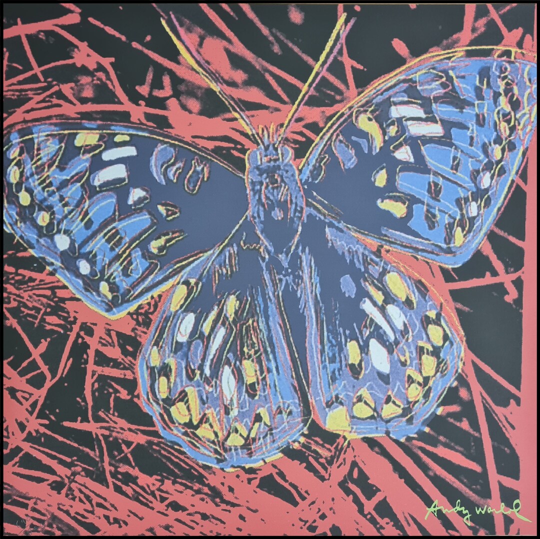 ANDY WARHOL Butterfly Lithograph Limited Xx/2400 CMOA Signed - Etsy
