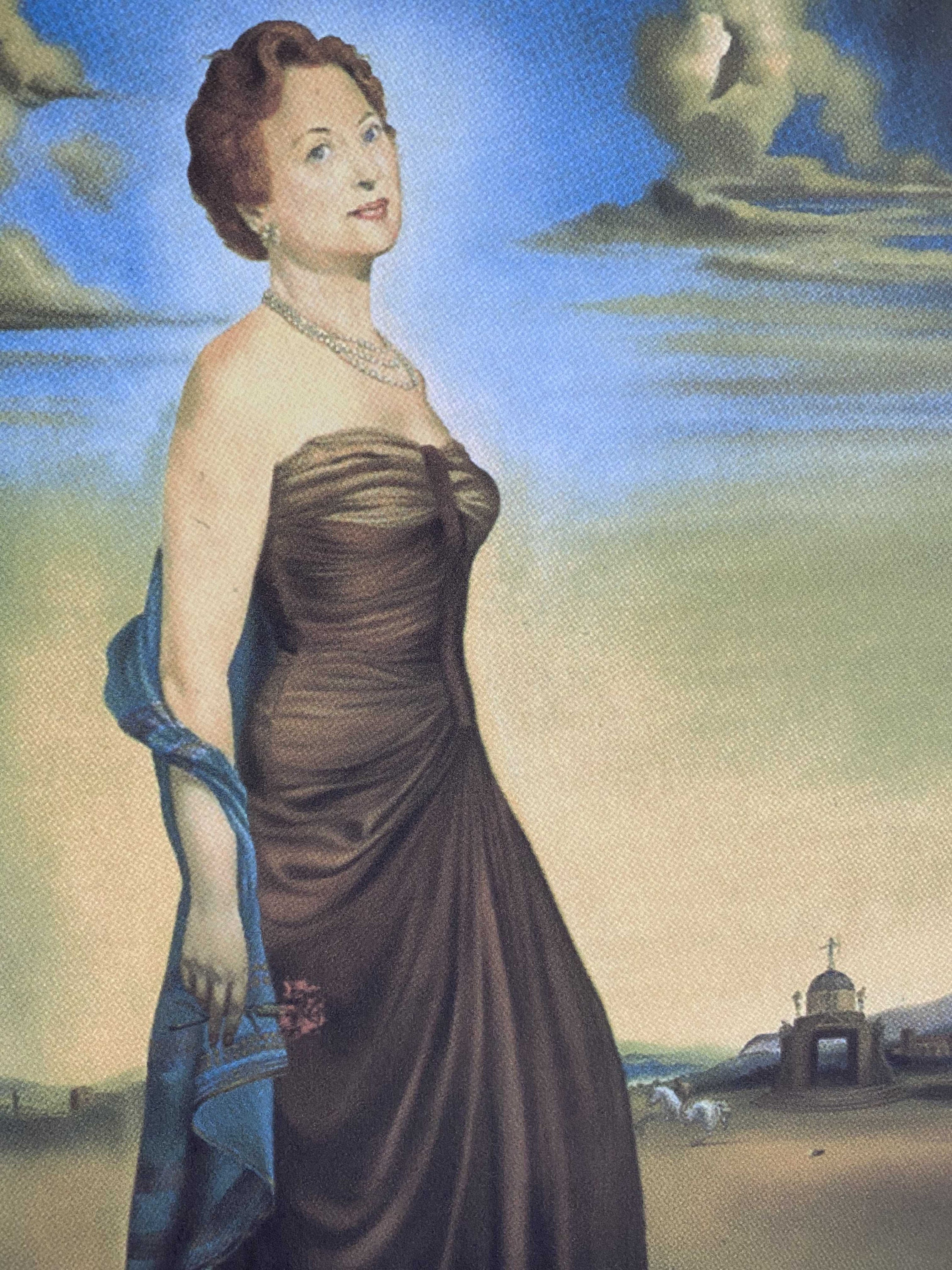 Salvador Dali portrait of Mrs. James Reeves Lithograph - Etsy