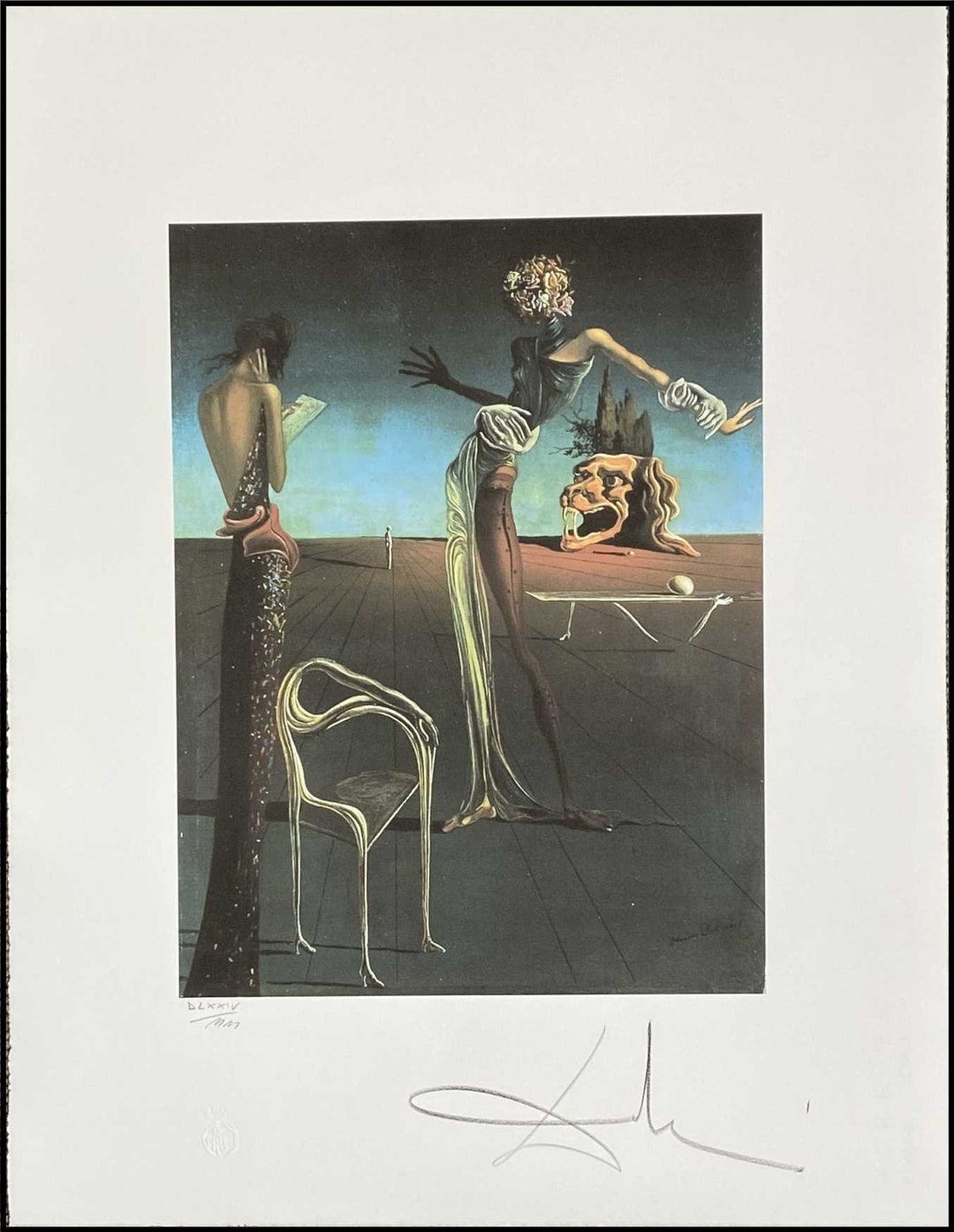 Salvador Dali * Woman With a Head of Roses* 50 X 65 Cm * Lithograph ...