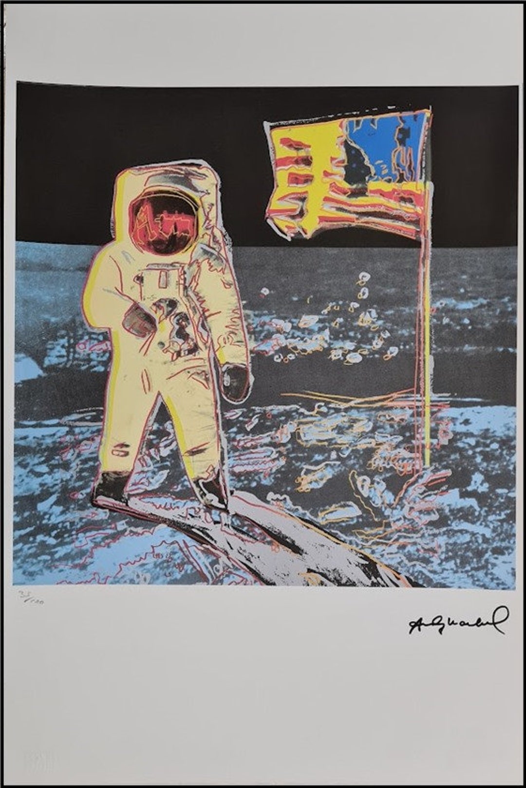 ANDY WARHOL Moonwalk Lithograph Art Print Limited Xx/100 - Etsy