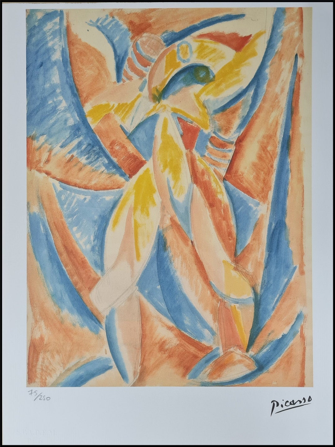 PABLO PICASSO * Standing Figure * 28 X 38 Cm * Signed Lithograph ...