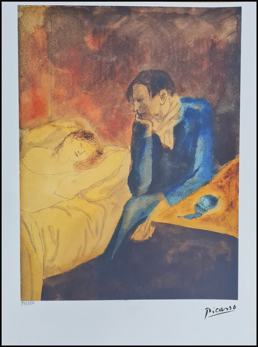 PABLO PICASSO * Sleeping Woman (meditation) * 28 X 38 Cm * Signed ...