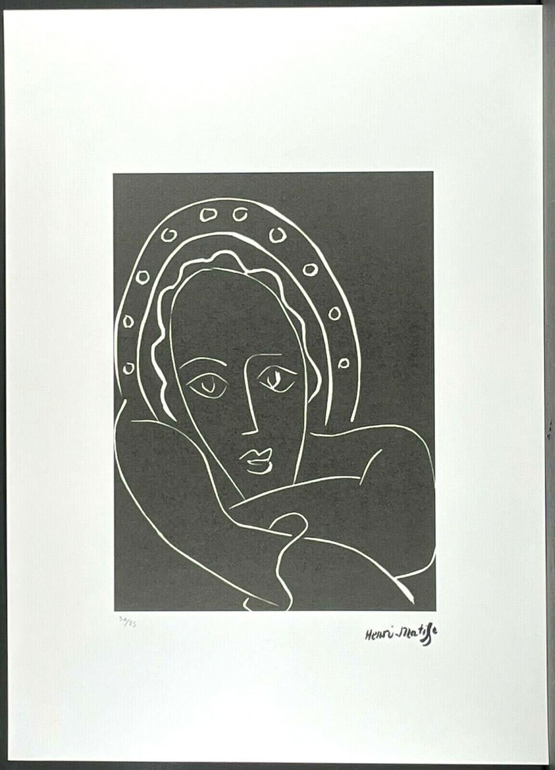 HENRI MATISSE * the Fixed Gaze, the Cheeks on Fire * 50 X 70 Cm ...