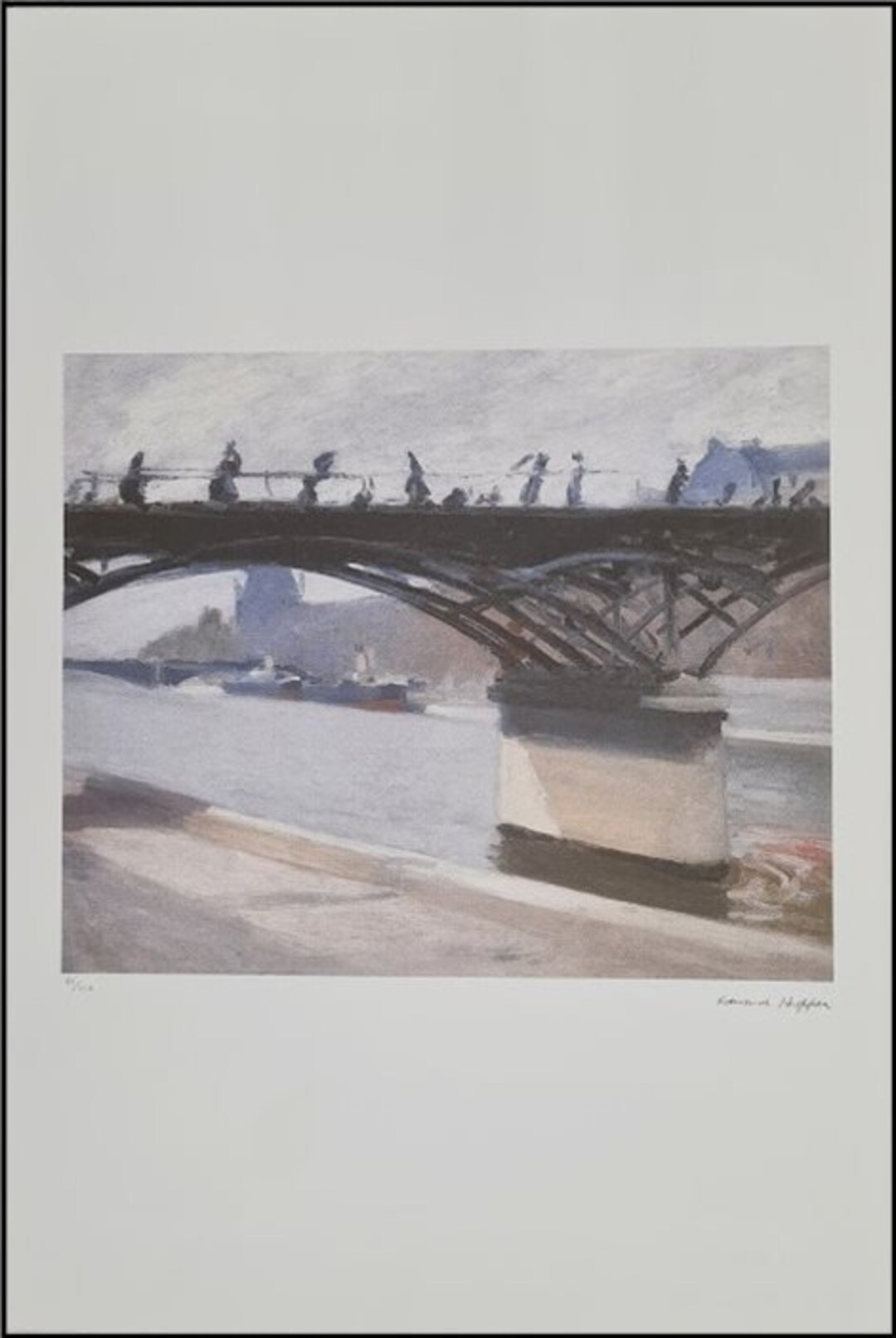 EDWARD HOPPER * the Bridge of Art * 57 X 38 Cm * Signed Lithograph ...