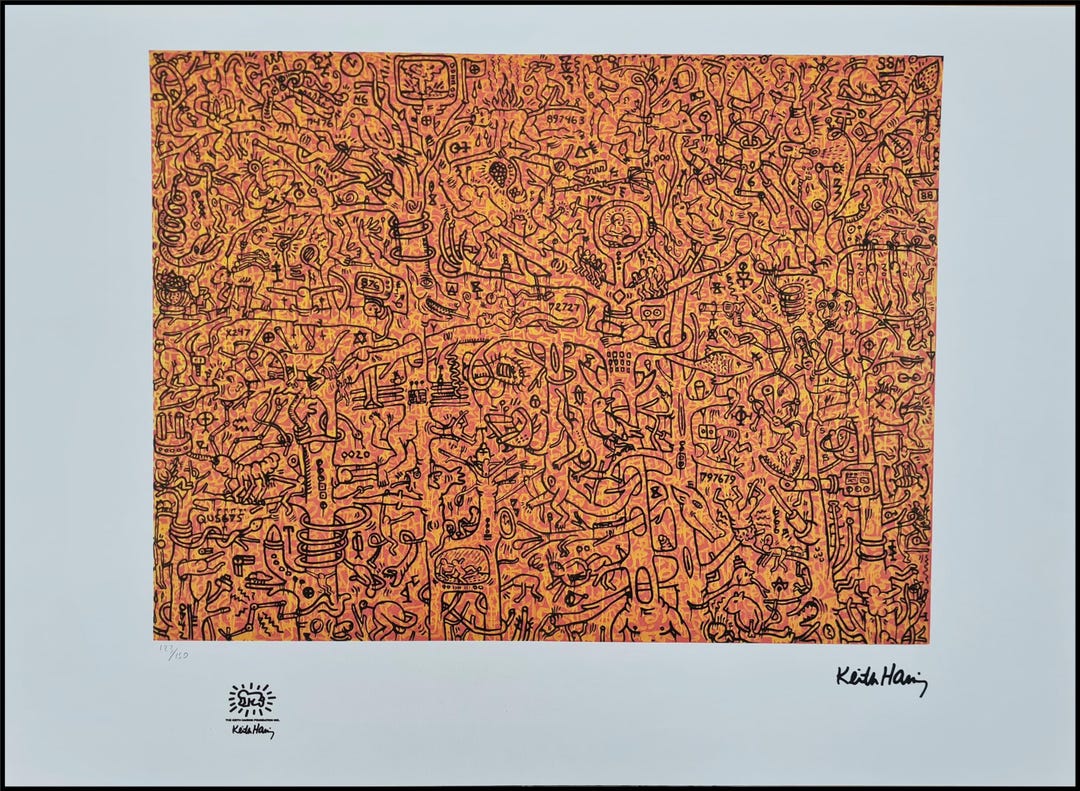 KEITH HARING * the Last Rainforest * 50 X 70 Cm * Signed Lithograph ...