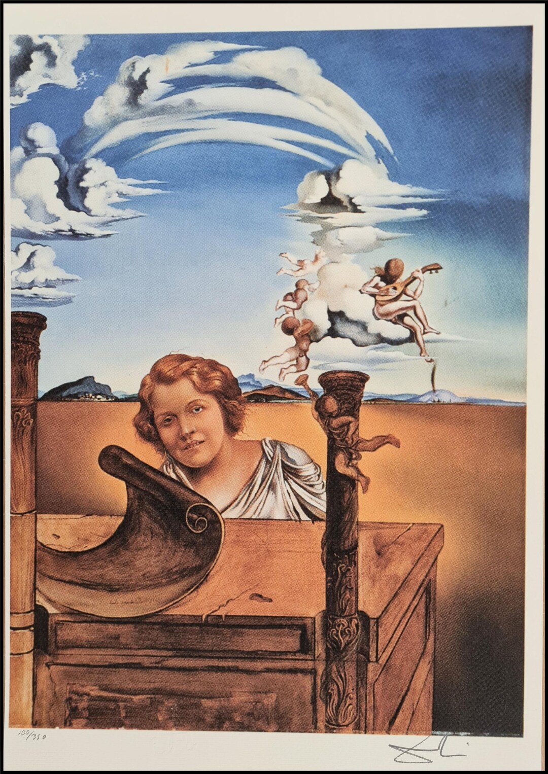 SALVADOR DALI * Portrait of Mrs. Charles Swift * 50 X 35 Cm * Signed ...