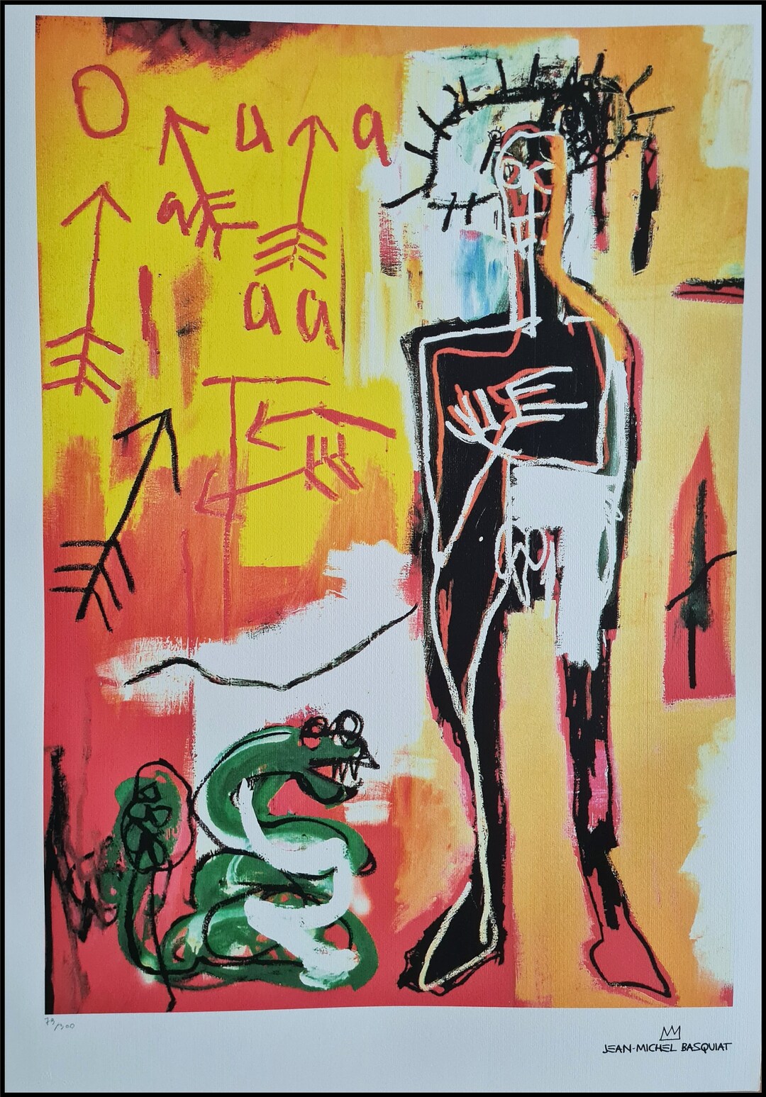 JEAN-MICHEL BASQUIAT Poison Oasis 70 X 50 Cm Lithograph Limited 90/300 ...