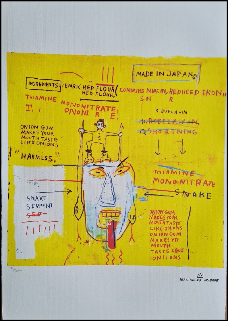 JEAN-MICHEL BASQUIAT * Untitled * 70 X 50 Cm * Lithograph * Limited ...