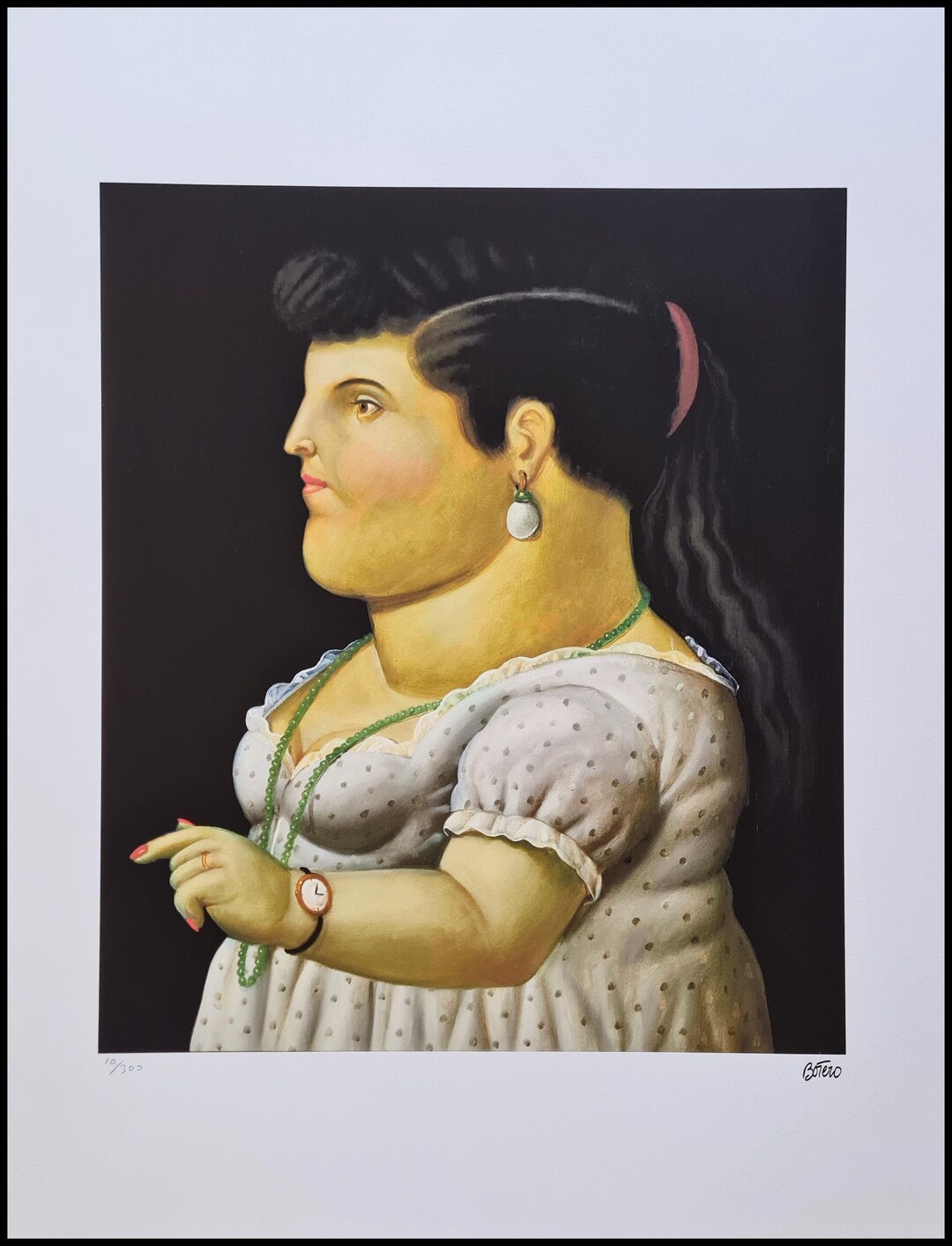 FERNANDO BOTERO * Woman in Profile * 65 X 50 Cm * Lithograph * Art ...