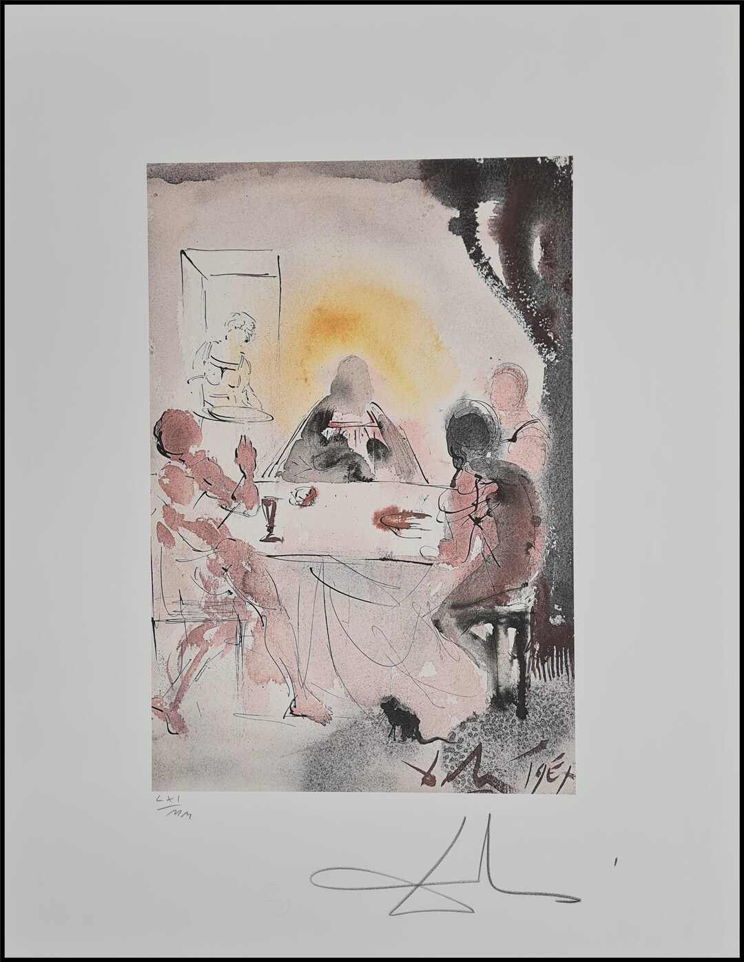 Salvador Dali Biblia Sacra: Emmaus luke 24 50 X 65 Cm Lithograph ...