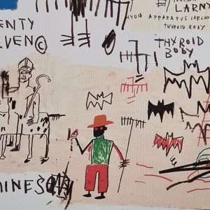 JEAN-MICHEL BASQUIAT * the Pilgrimage * 70 X 50 Cm * Lithograph ...