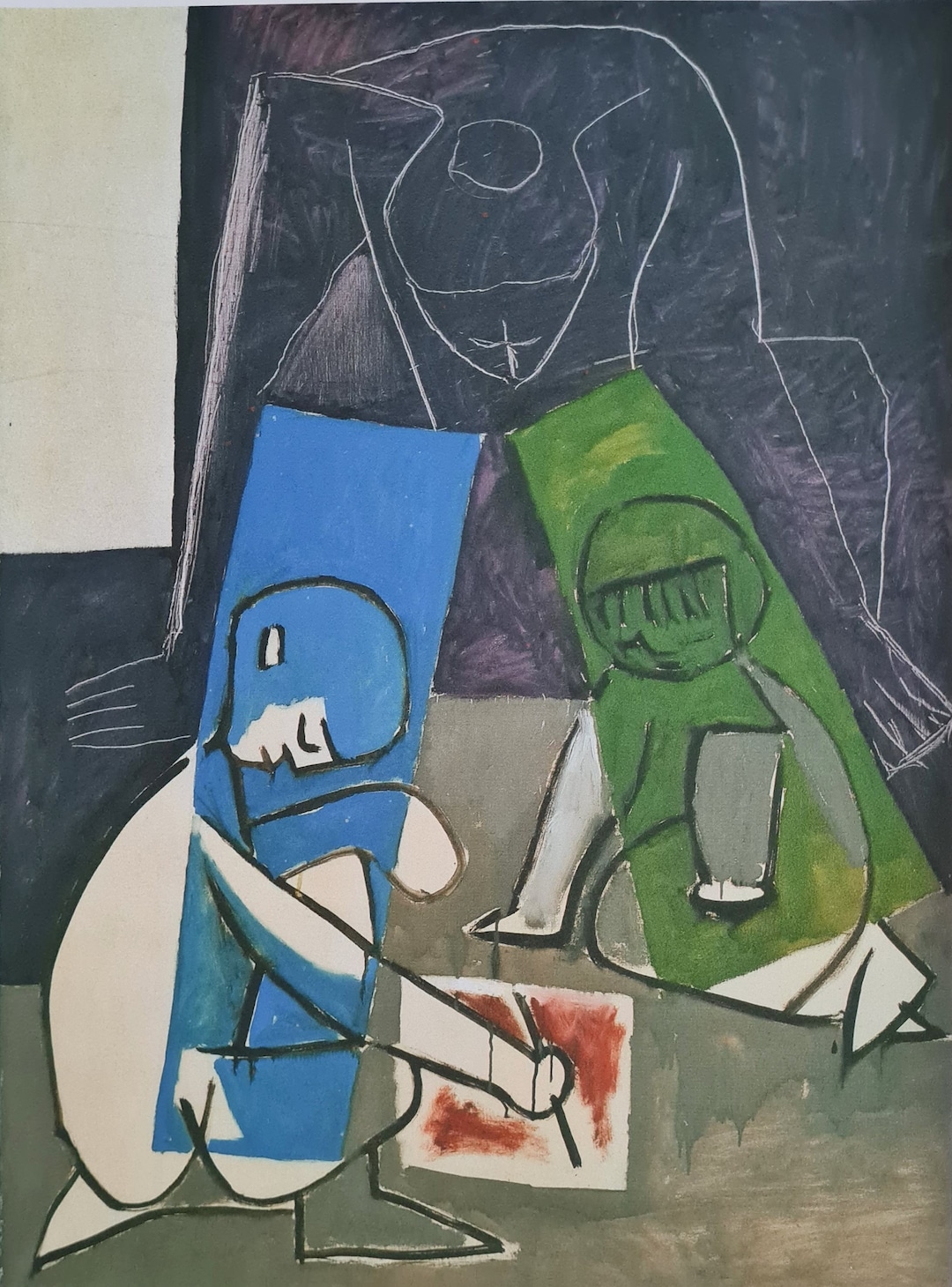 PABLO PICASSO * Claude Drawing, Françoise and Paloma * 28 X 38 Cm ...