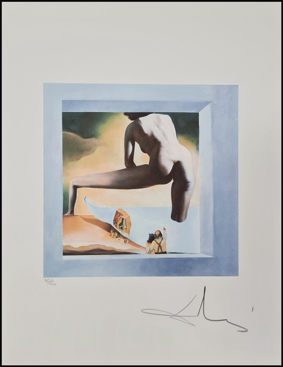 Salvador Dali * Dali Lifting the Skin of the Mediterranean Sea to Show ...