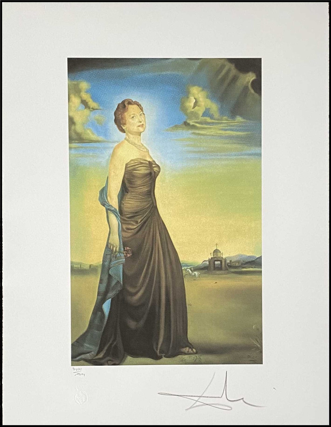 Salvador Dali * Portrait of Mrs. James Reeves * 65 Cm X 50 Cm ...