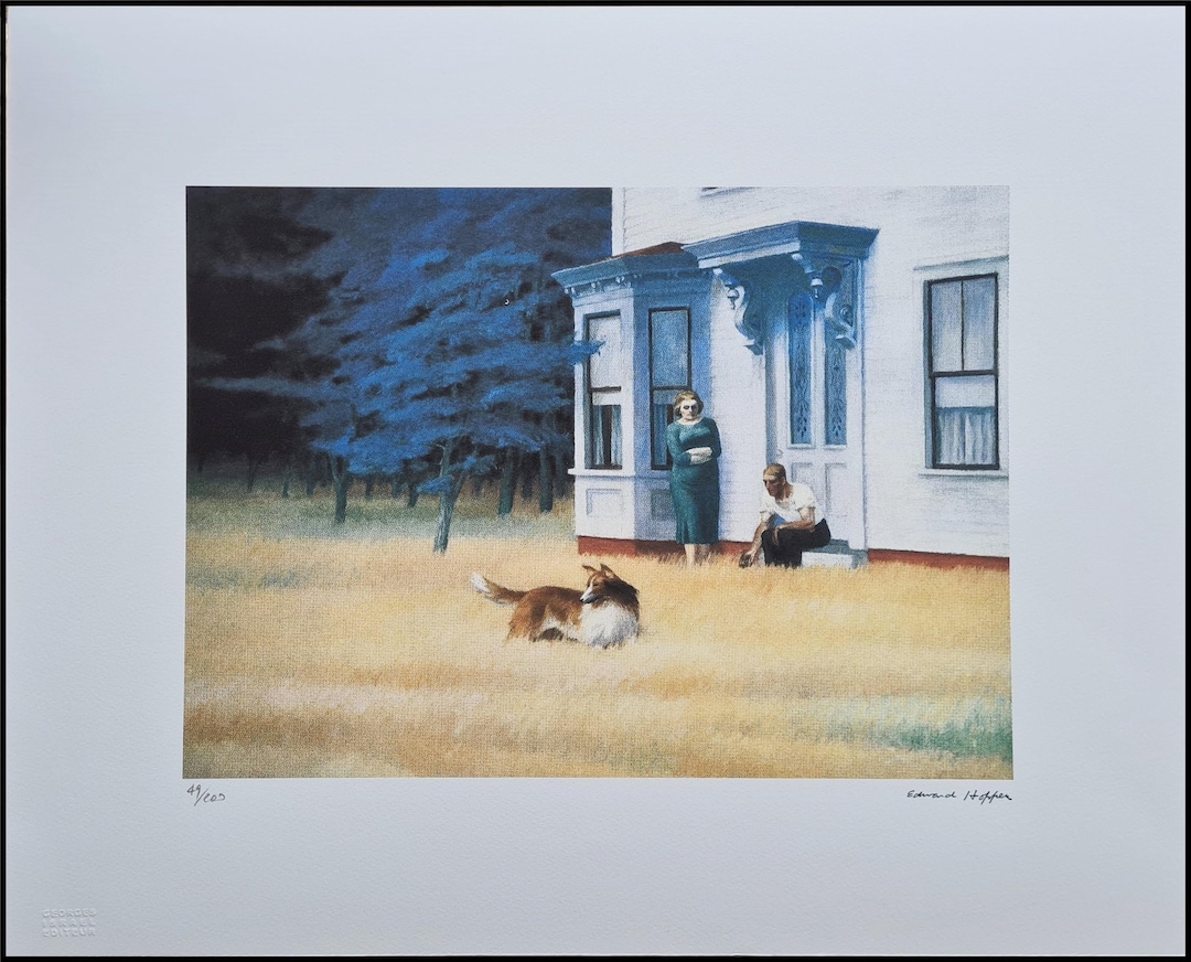 EDWARD HOPPER * Cape Cod Evening * 50 X 40 Cm * Signed Lithograph ...