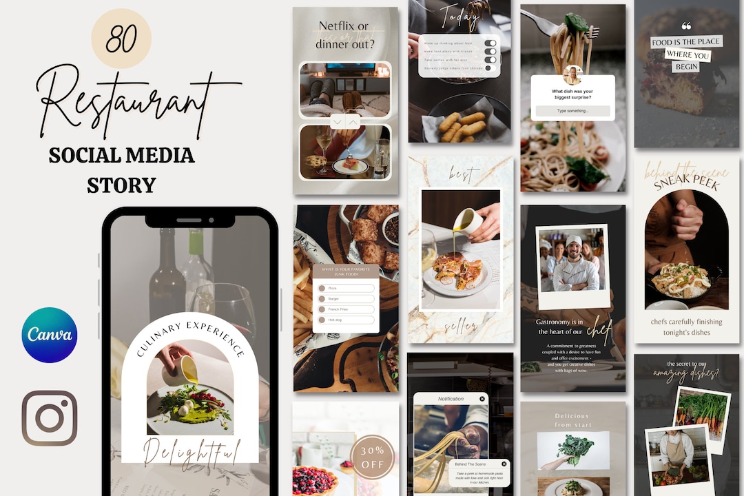 Restaurant Instagram Story Template Restaurant Instagram Story Food ...