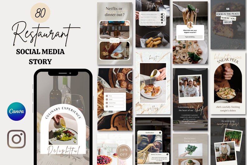 Restaurant Instagram Story Template Restaurant Instagram Story Food ...