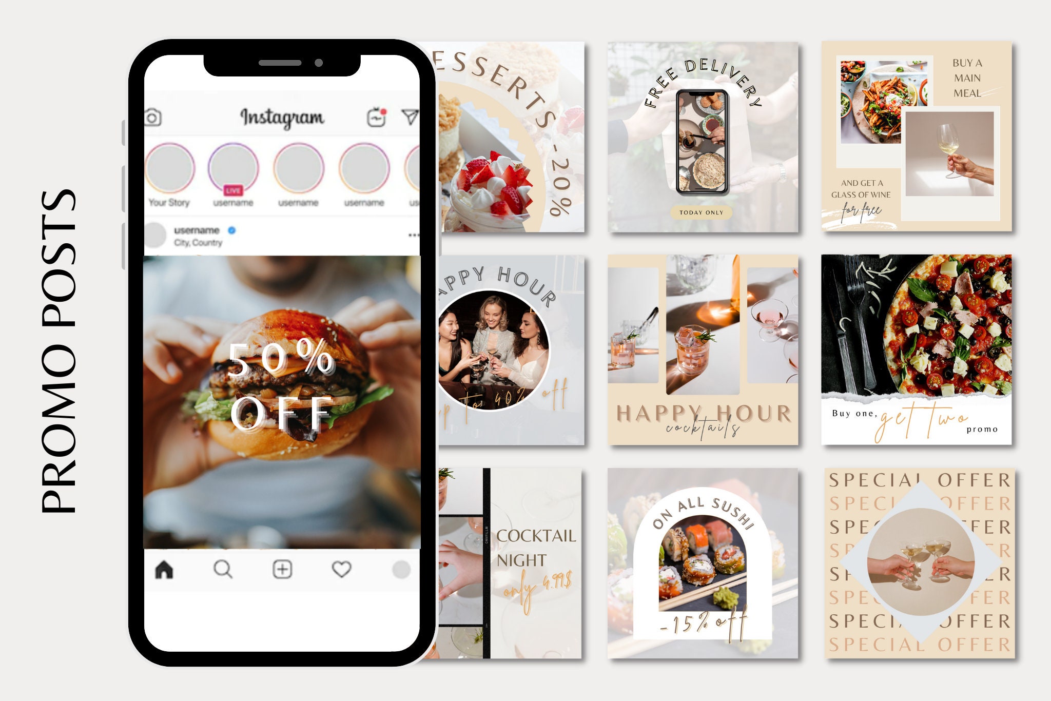 100 Restaurant Social Media Posts Restaurant Instagram Posts Bar ...