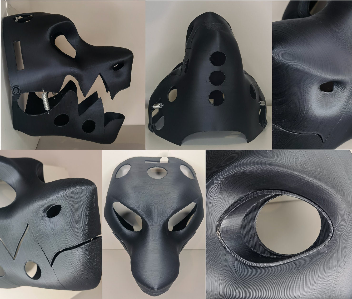 Wickerbeast 3D Printed Head Base Fursuit Furry Moving Jaw - Etsy Denmark