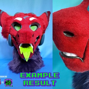 Wickerbeast 3D Printed Head Base Fursuit Furry Moving Jaw - Etsy