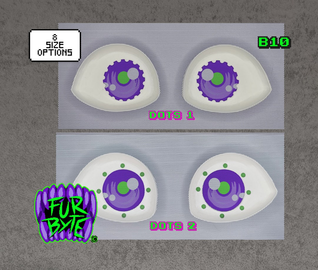 B10 3D Follow Me Fursuit Eye Blanks - Etsy