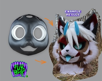 Wickerbeast 3D Printed Head Base Fursuit Furry Moving Jaw - Etsy