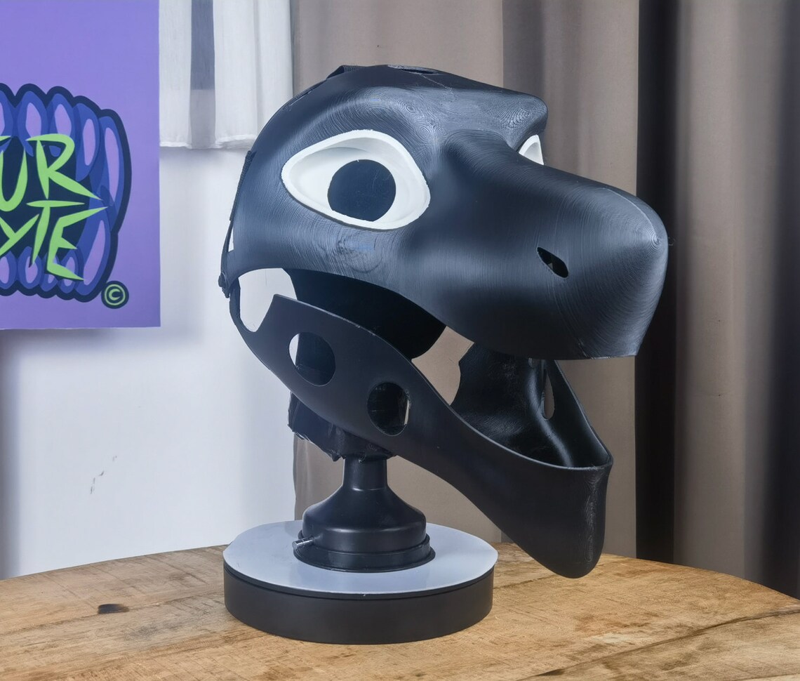 Sergal 3D Printed Head Base Fursuit Furry Moving Jaw - Etsy