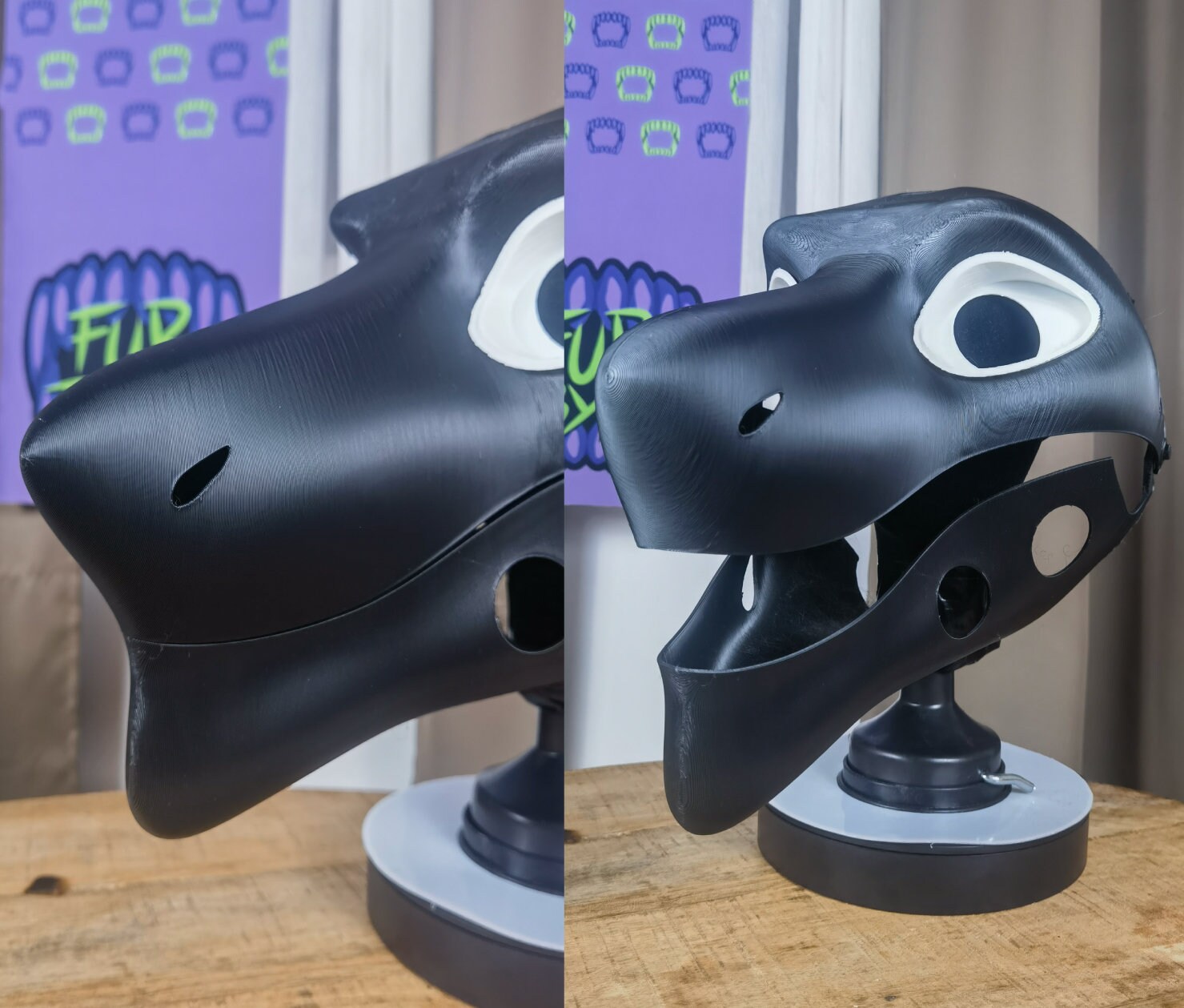Sergal 3D Printed Head Base Fursuit Furry Moving Jaw - Etsy Australia