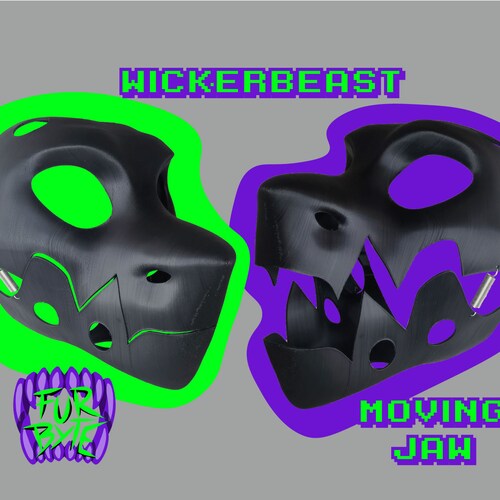 Wickerbeast 3D Printed Head Base Fursuit Furry Moving Jaw - Etsy Canada