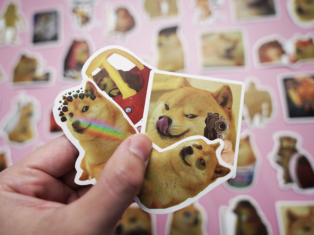 5-50pcs Dog Meme Doge Stickers for Laptops Water Bottles - Etsy