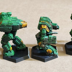 3d Printed Battletech Heavy Mech Lance Well Painted and Tabletop Ready ...