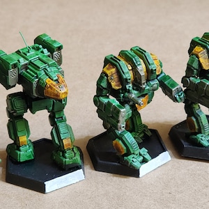 3d Printed Battletech Heavy Mech Lance Well Painted and Tabletop Ready ...