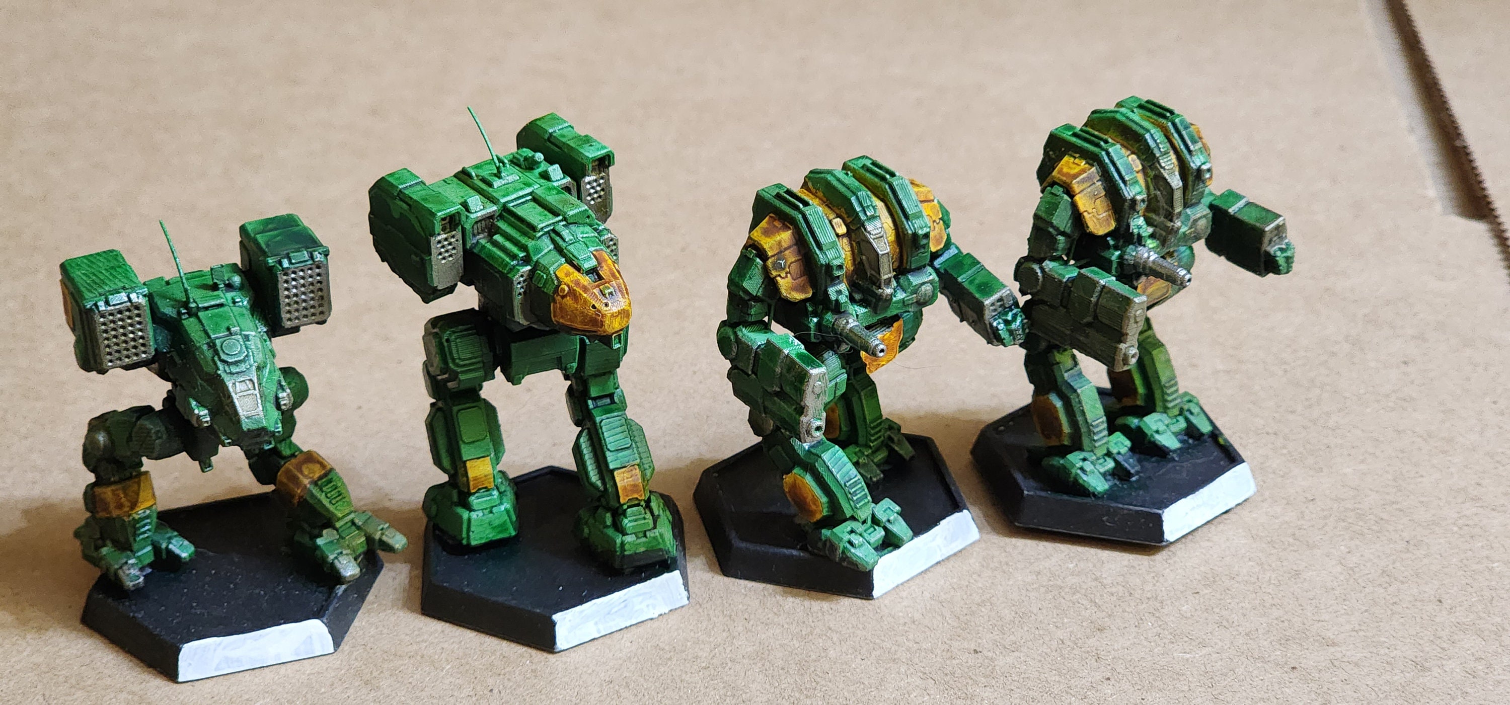 3d Printed Battletech Heavy Mech Lance Well Painted and Tabletop Ready ...