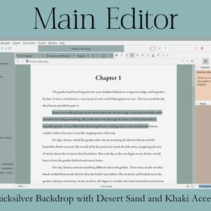 Blue Delight Scrivener Theme for Windows - Etsy