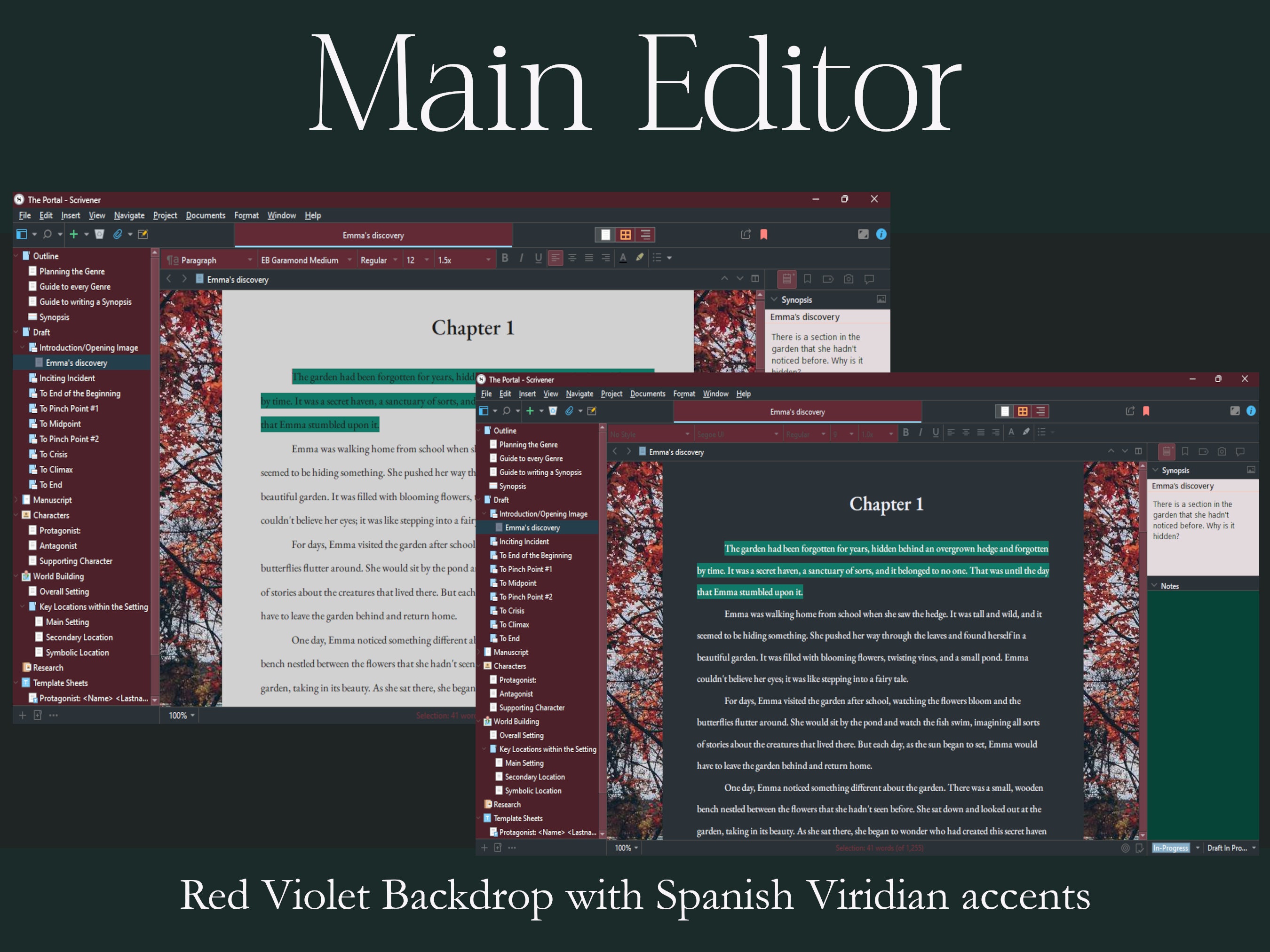 Dark Autumn Scrivener 3 Theme for Windows - Etsy