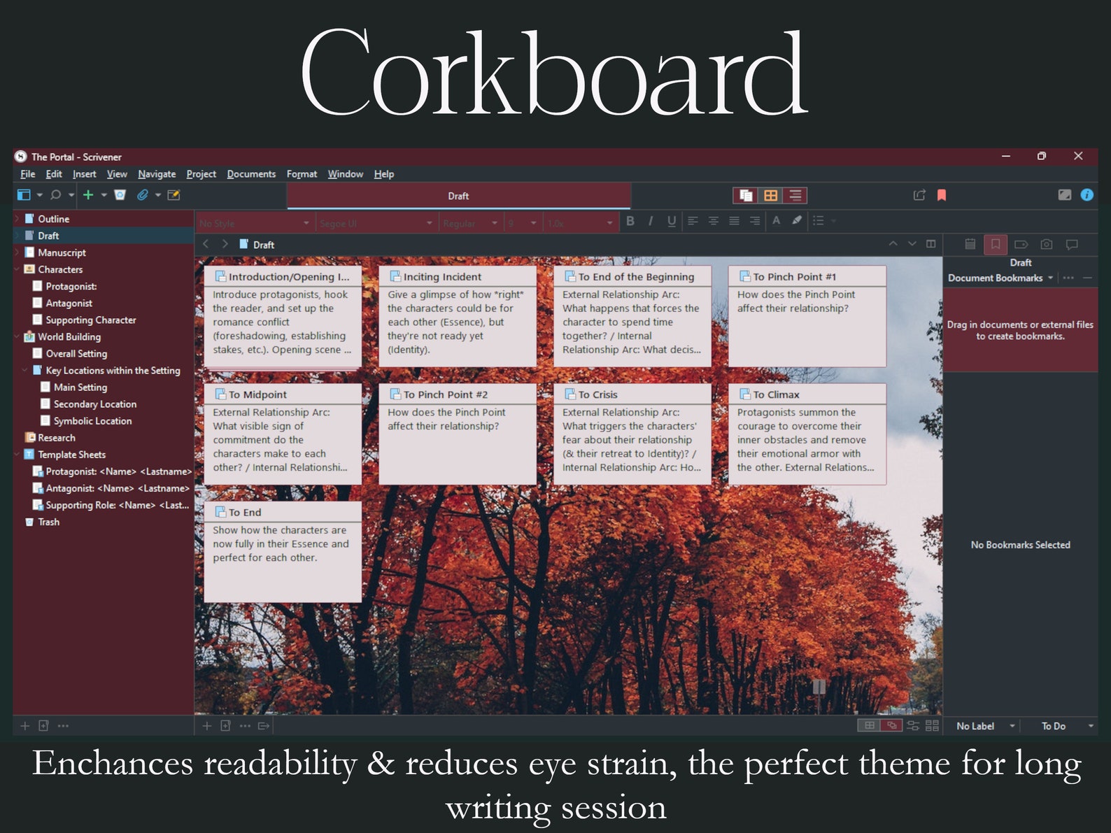 Dark Autumn Scrivener 3 Theme for Windows - Etsy