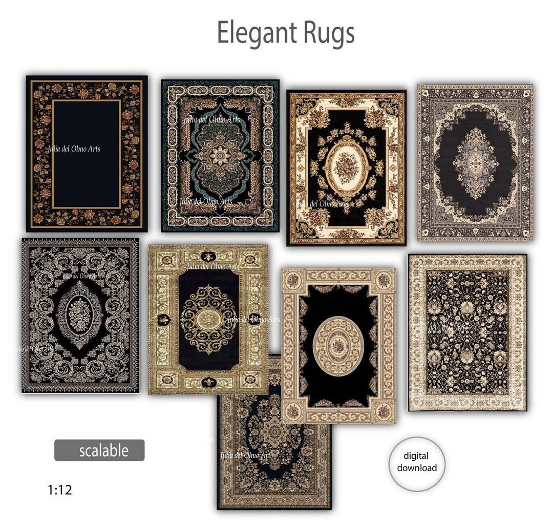 Miniature Carpets, Miniature Rugs for Dollhouses | Printable ...