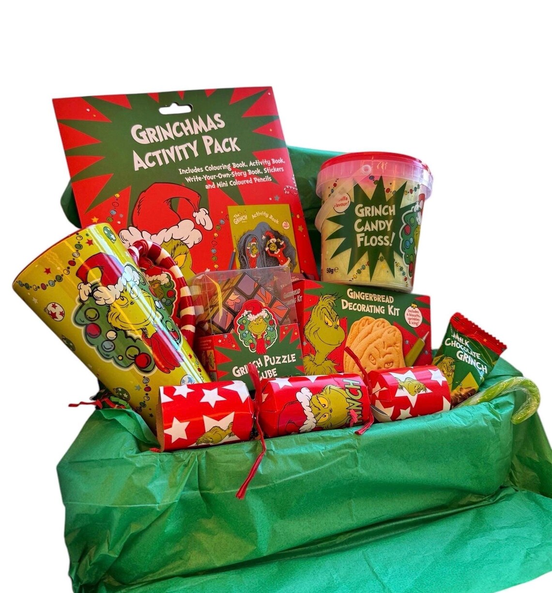 Luxury Grinch Activity Hamper Grinch Hamper Childrens Gift Hamperxmas ...